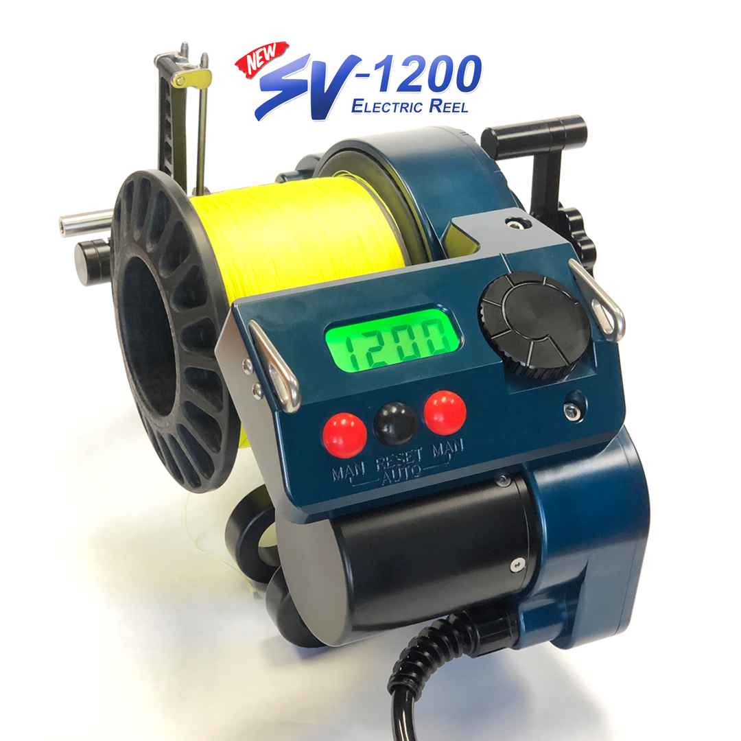 LP SV-1200 Commercial 12V Electric Reel, Billet Aluminum - Blue ...
